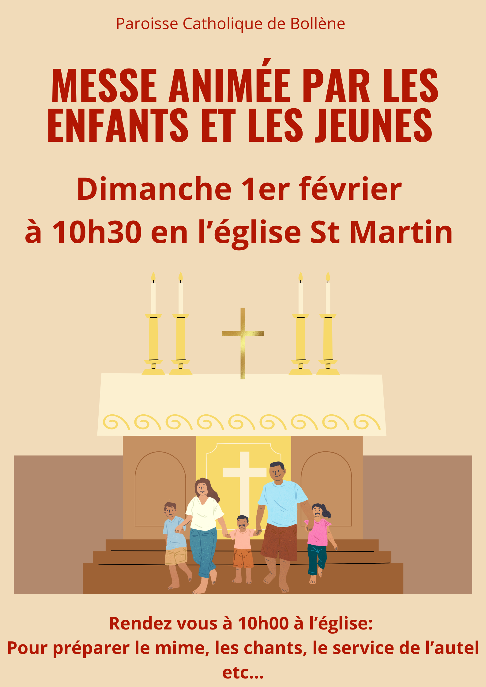 Messe animée par les enfants et les jeunes ce dimanche 1er février à ...